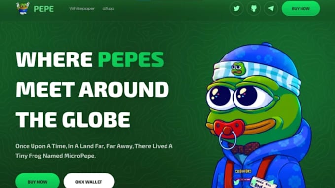 Meme coin website memecoin website meme coin websmeme coin landing page ...