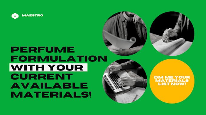 Design a perfume formula with ingredients you have right now by ...