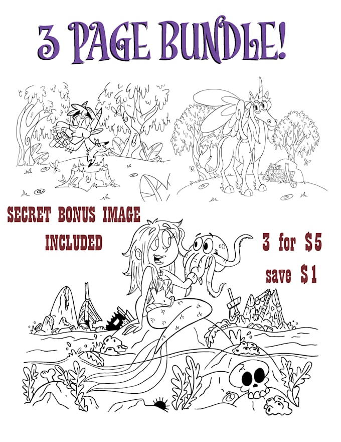 Have coloring pages for commercial use by Castwell | Fiverr