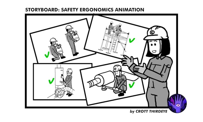 Draw storyboard for your 2d or 3d animations by Thirdeye_artist | Fiverr