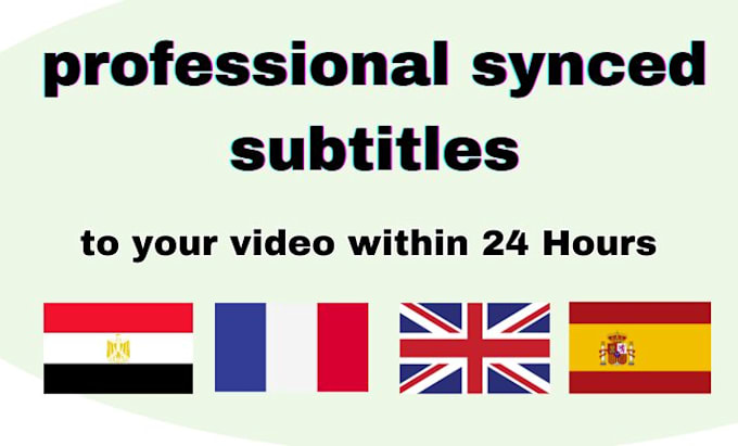 Add professional synced subtitles or captions to your video by Mahmoud ...