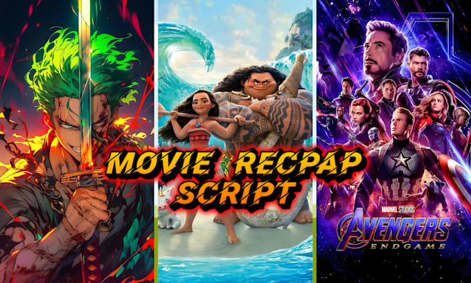 Write a catchy movie recap, movie recap script, script writing, movie ...