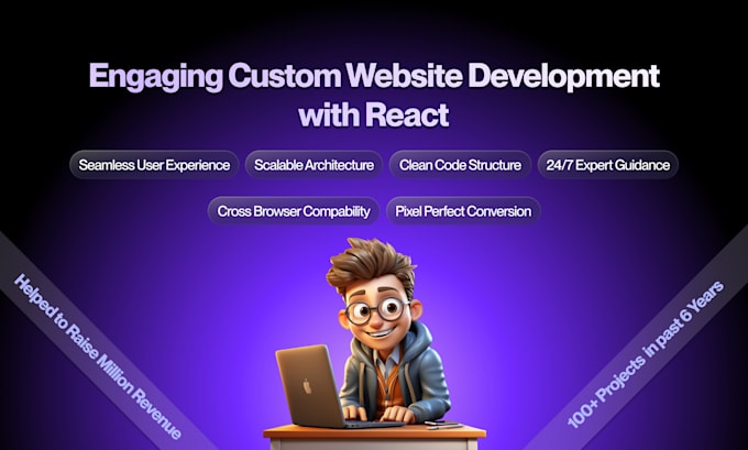 Develop a custom website with react by Codixell | Fiverr
