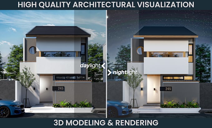 Make realistic architectural rendering with 3d sketchup by Muhamadzakky | Fiverr