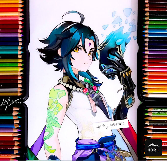 Draw your favorite genshin impact character by Miry06 | Fiverr