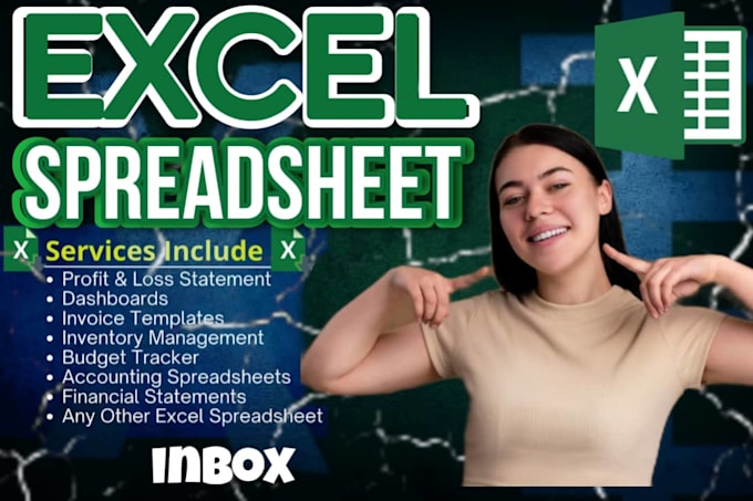 Design Custom Excel Spreadsheets Template And Dashboard With Formulas And Graph