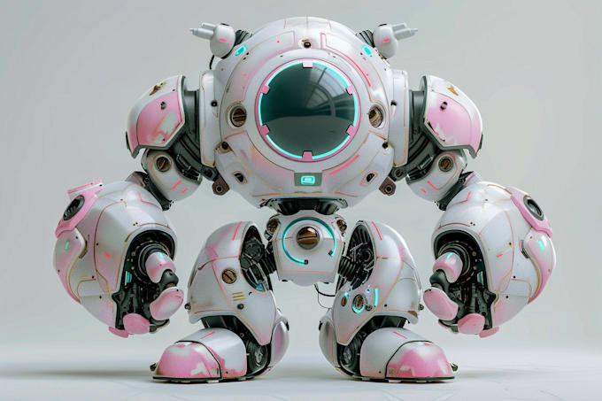 Create cute mecha robot character concept art by Thomaigger | Fiverr