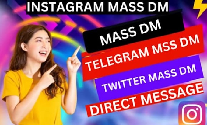 Instagram mass dm facebook mass dm discord mass dm mass dms bulk sms by Promarketer3167 | Fiverr
