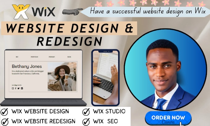 Do wix website design, wix website redesign, wix studio, wix ecommerce website by Sodiq_j | Fiverr