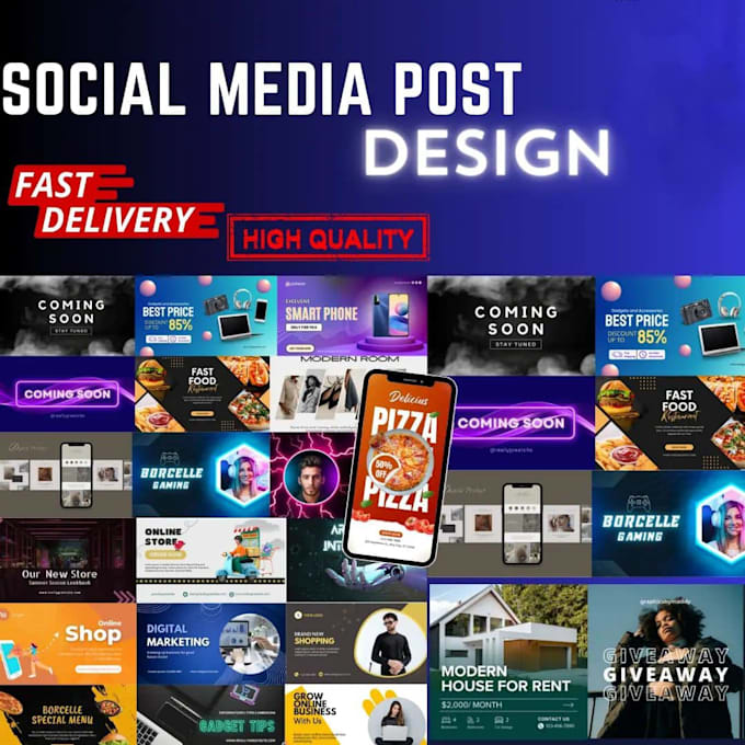 Design 10 attractive social media posts graphics facebook instagram ...
