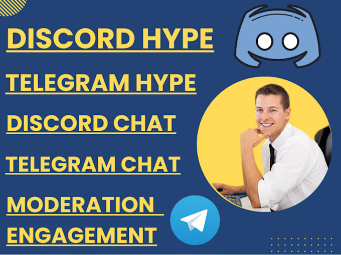 Be your discord and telegram chat, hype and moderation actively with 10 chatters by Telegramsofy ...