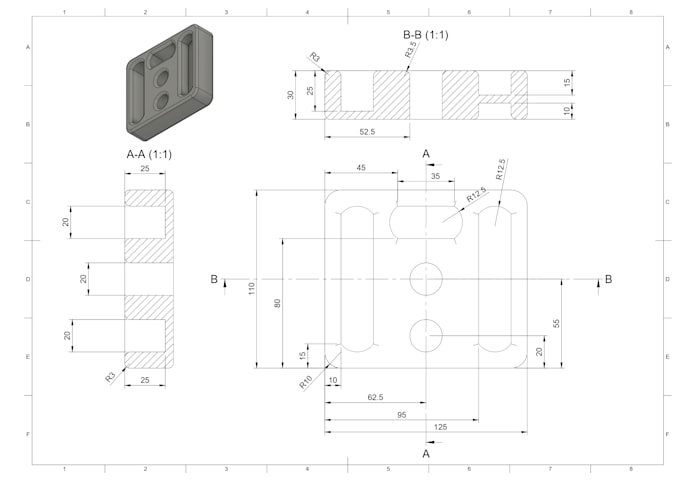 3d modeling, 2d mechanical drawing and rendering by Hkcorpfr | Fiverr