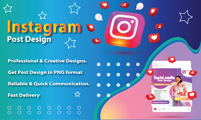 Design your instagram post by Jakia_jannat17 | Fiverr