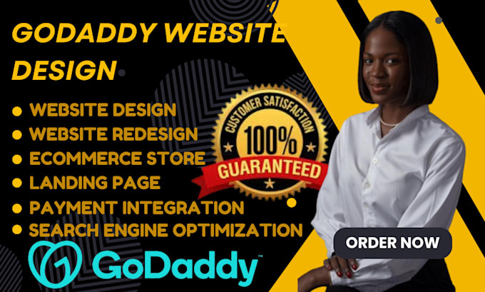 Do godaddy website design, redesign and godaddy ecommerce landing page ...
