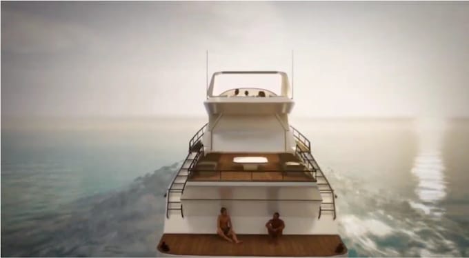 Create realistic 3d boat animation, 3d product design, 3d yacht ...