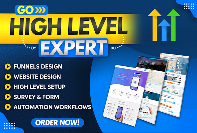 Be your gohighlevel expert for go high level website and sales funnel automation by Ghlpro12 ...