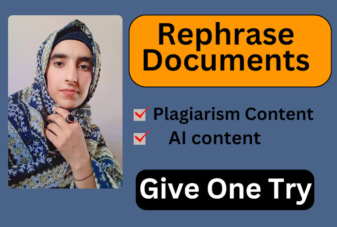 Manually paraphrase ,rephrase, rewrite and edit your article by ...