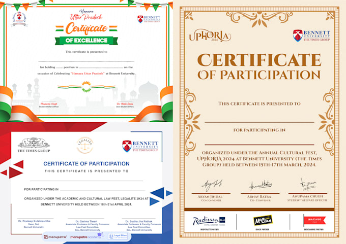Design professional certificate designs by Aryansri10 | Fiverr