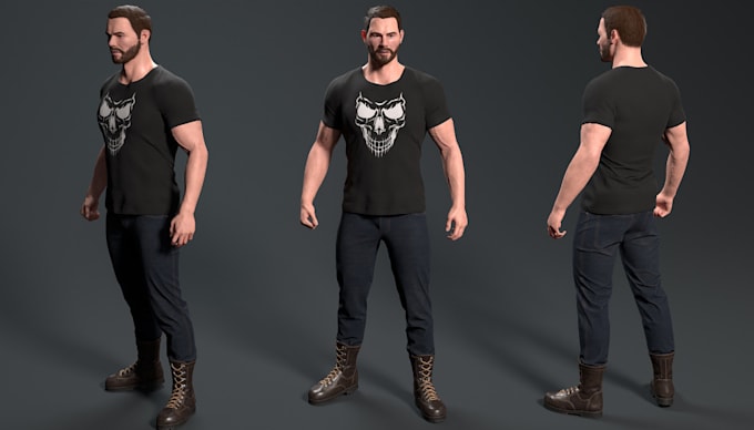 Fork 3d character model, uv mapping, sculpt, fix retopology, aaa model ...