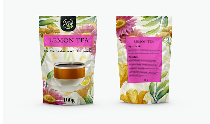 Design premium tea label, luxury tea and tea packaging by Saeedasultan ...