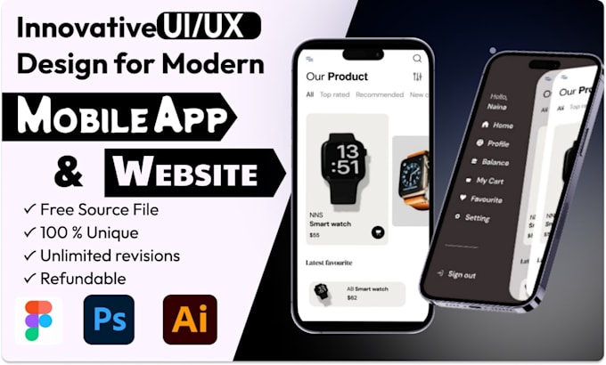 Do ui ux desgin,mobile app ui ux design,website ui ux design using ... Do ui ux desgin,mobile app ui ux design,website ui ux design using ...