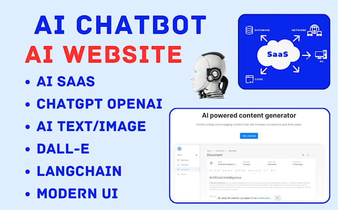 Build ai saas content generator using chatgpt openai dalle langchain ai ...