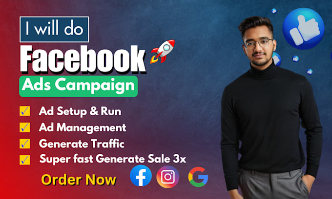 Create facebook, instagram, google ads, boost and sales 6x by Omor002 | Fiverr