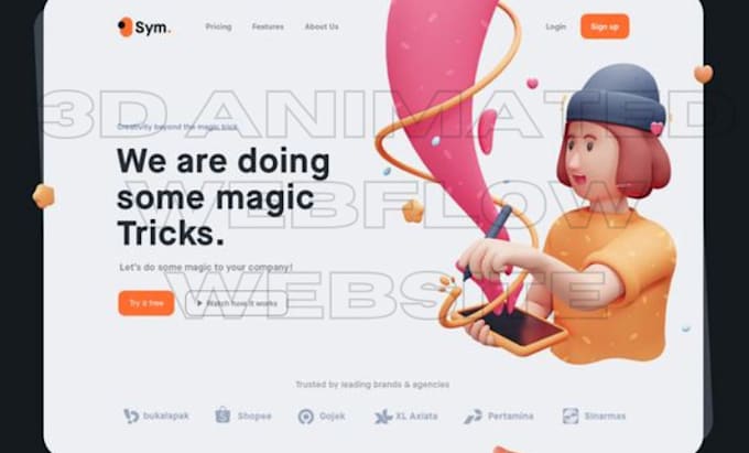 3d webflow website,3d ecommerce website,3d animated website,3d website threejs by Salemwebq | Fiverr