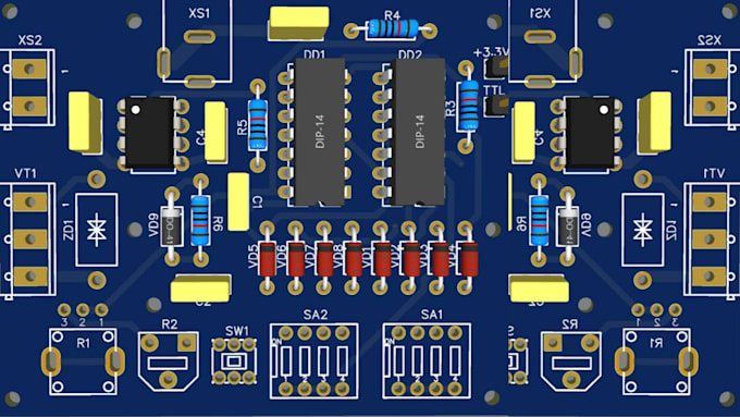 Design pcb boards eagle pcd design, schematics gerbers easyeda, proteus ...