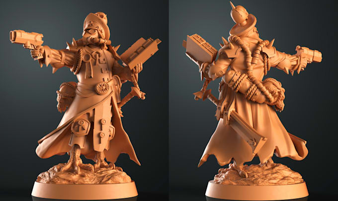 Sculpt quality 3d stl file dnd fantasy miniature character 3d model for ...