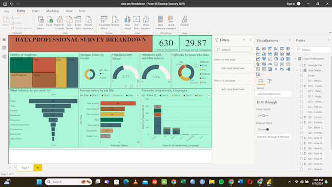 Desiqn an engaging dashboards using power bi and excel by Pterptah | Fiverr