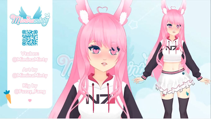 Create live2d vtuber model, vtuber character, rigging, and modelling by ...