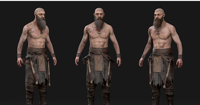 3d model bake texturing, uv mapping, realistic, sculpt retopology ...