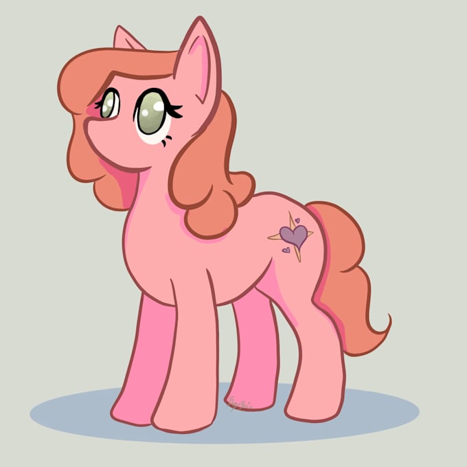 how to draw a pink pony