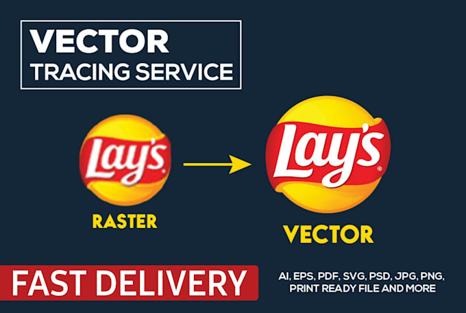 Do logo vector tracing, vectorize image, convert image to vector by Payoursart | Fiverr
