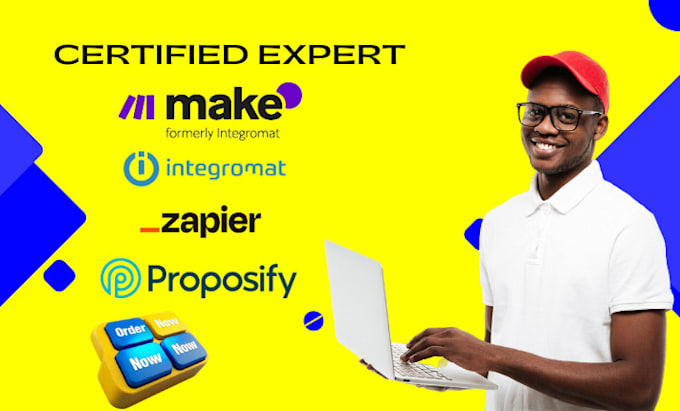 Setup make com workflow, zapier automation integromat made com by Aiden_bolt | Fiverr