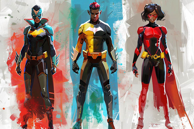 Design superhero, concept art, characters and game character by ...