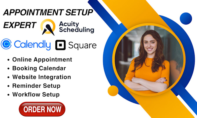 Setup calendly acquity square appointment scheduling by Dalecarvet | Fiverr