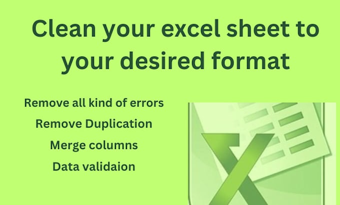 Clean and organized your excel sheet or csv file by Safiexcel | Fiverr