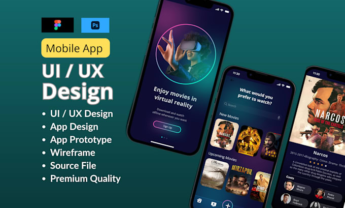 Create Mobile App Design App Prototype Wireframe App Ui Ux Design Using Figma By