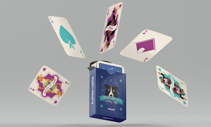 Design custom deck of playing card board game tcg poker card game with ...