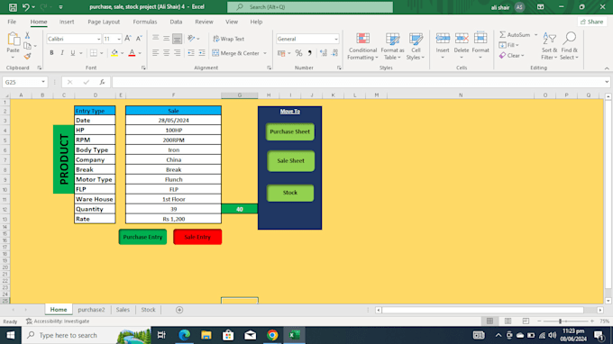 Design an efficient stock inventory management system in excel by Ali ...