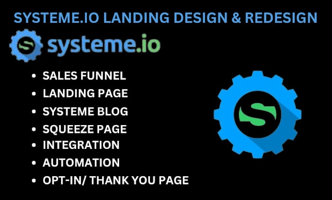 Set up landing page, clickfunnel, sales funnel, systeme io sales funnel ...