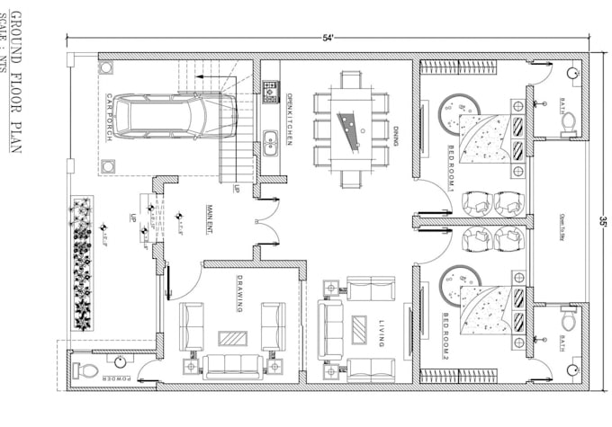 House map, floor plan , city permit plan, master architecture plan in ...