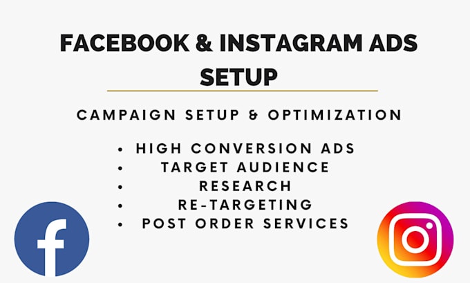 Setup facebook ads, instagram ads, meta ads, meta campaign, ecommerce ...