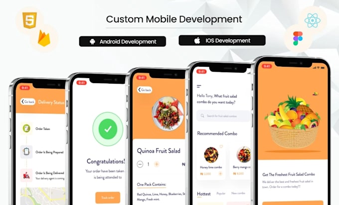 Do mobile app development web app development app designs by Massabiftikhar | Fiverr