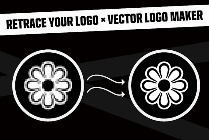 Create a vector retrace of your logo by Coconut_muffin | Fiverr