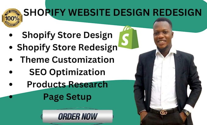 Do shopify website design setup shopify store, redesign by Incredible07 ...
