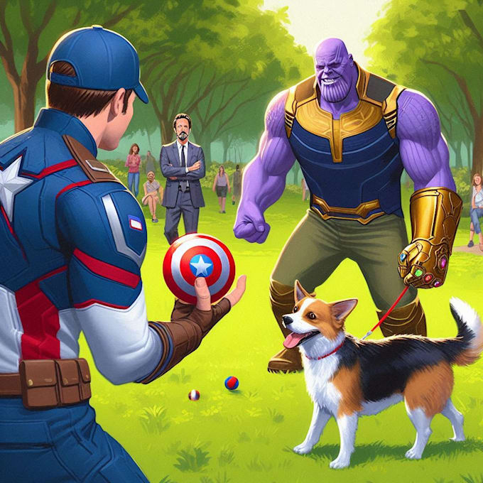 Make incredible images with marvel characters by Zellefortunato | Fiverr