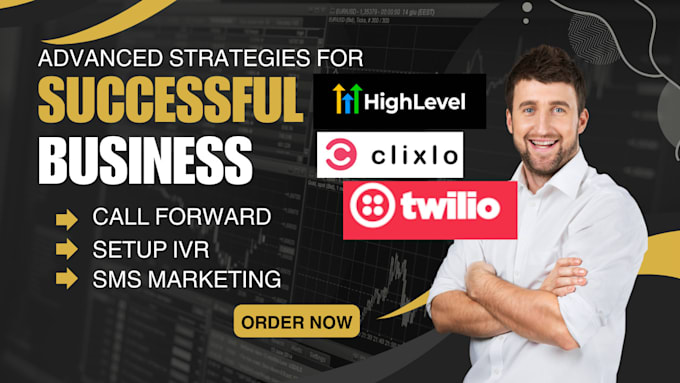 Create and set up ivr in twilio studio flex sms marketing and call forward by Jason_tech01 | Fiverr